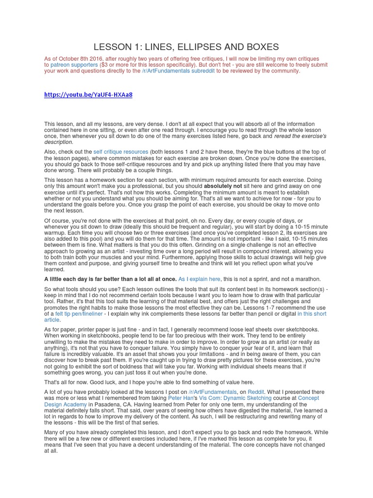 Drawabox Lessons 1 | PDF