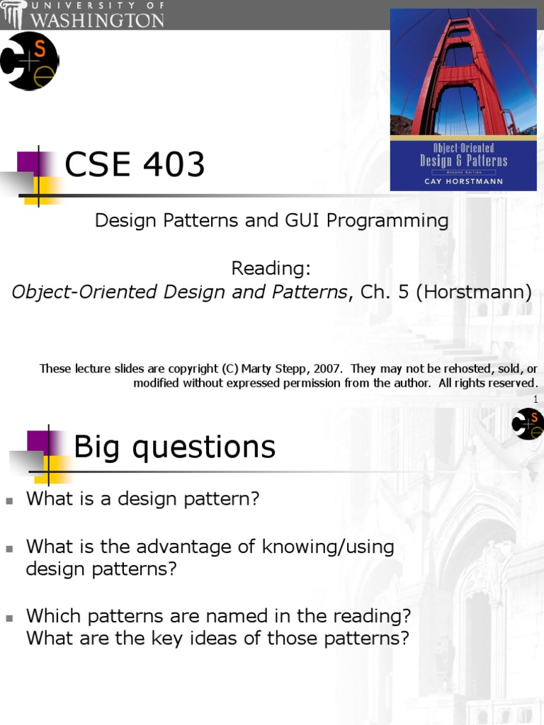 Lecture10 Patterns | PDF