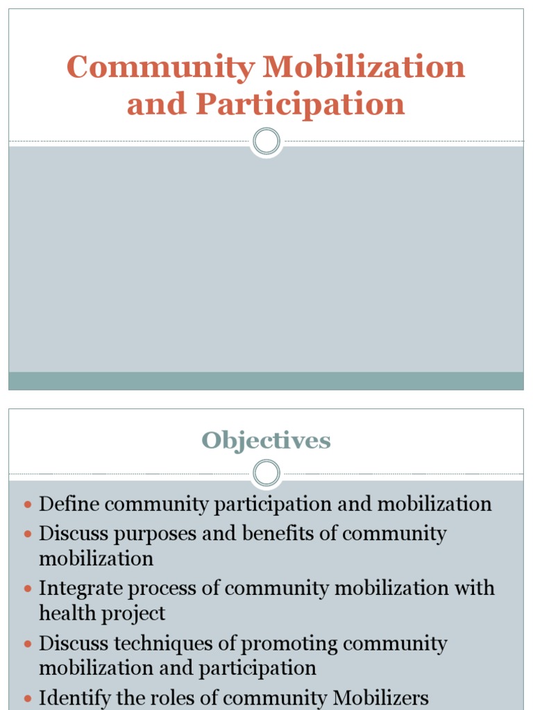 Community Mobilization | PDF