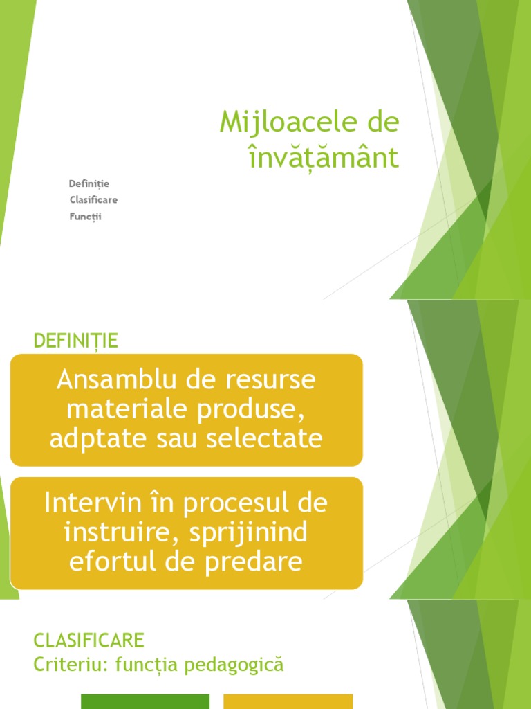 Mijloace de Invatamant | PDF