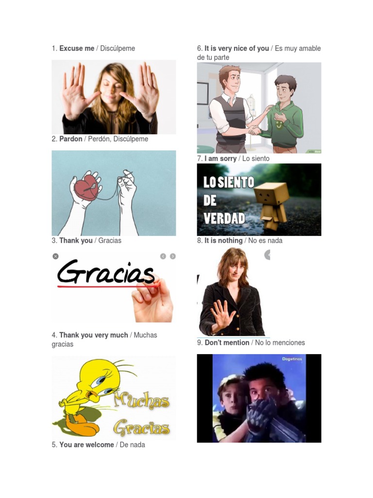 Saludos de Cortesia | PDF