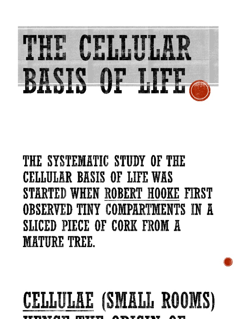 The Cellular Basis of Life | PDF