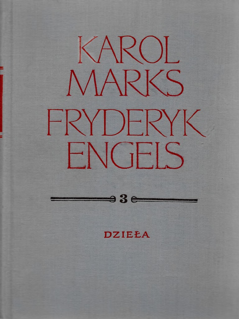 Karol Marks, Fryderyk Engels - Dzieła, Tom 3 PDF | PDF
