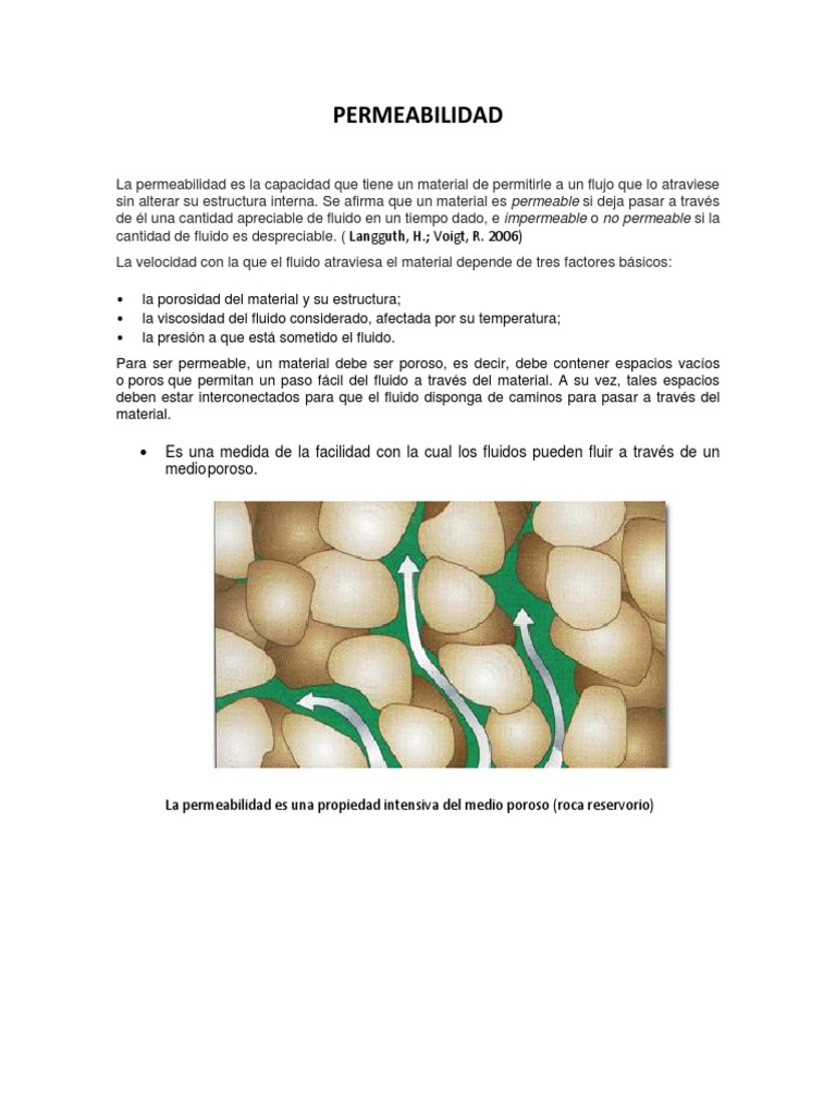 PERMEABILIDAD. Definicion | PDF