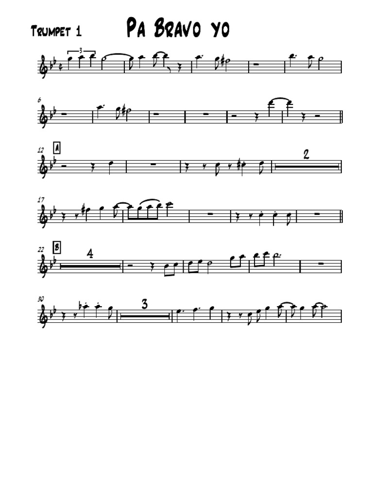 Pa Bravo Yo Trumpet | PDF