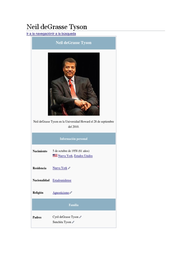Neil Degrasse Tyson | PDF