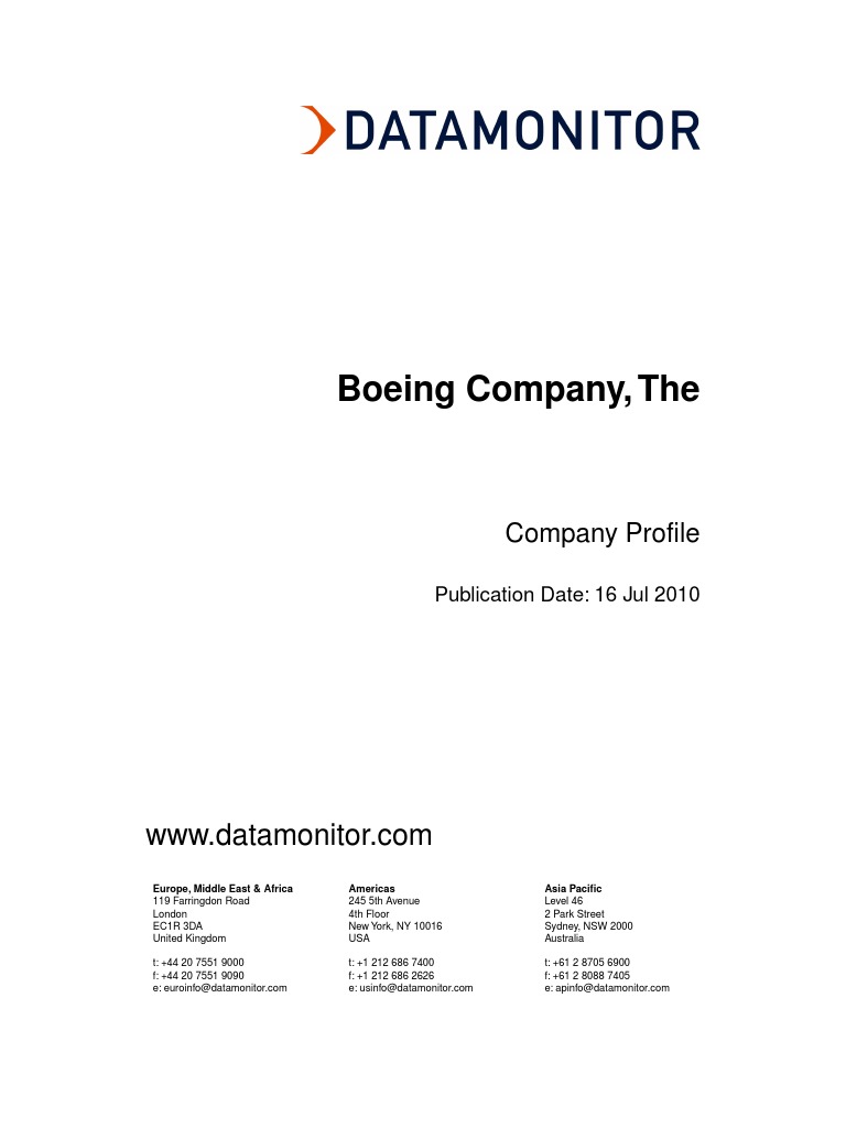 Data Monitor Boeing | PDF | Boeing | Military Aircraft