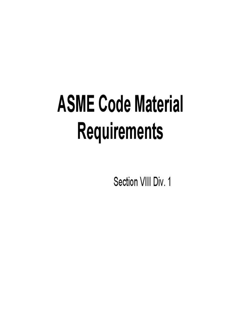 7-Material ASME VIII | PDF | Technology & Engineering