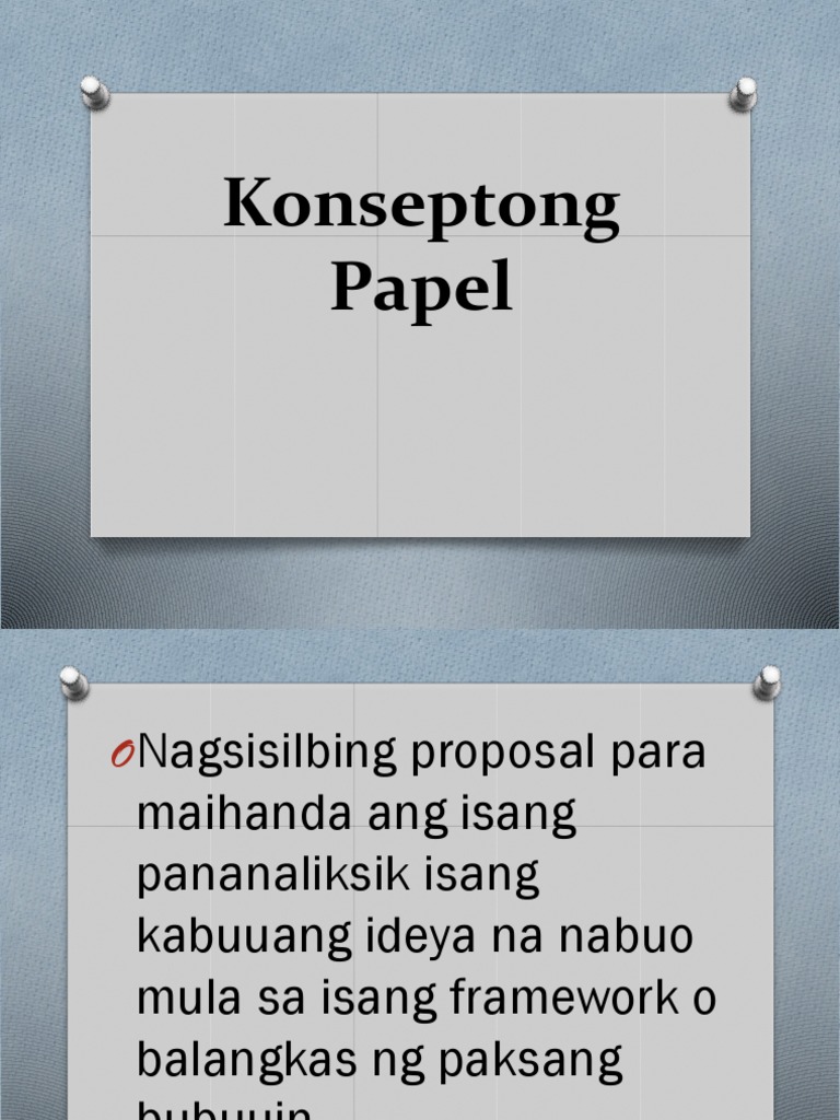 Konseptong Papel | PDF