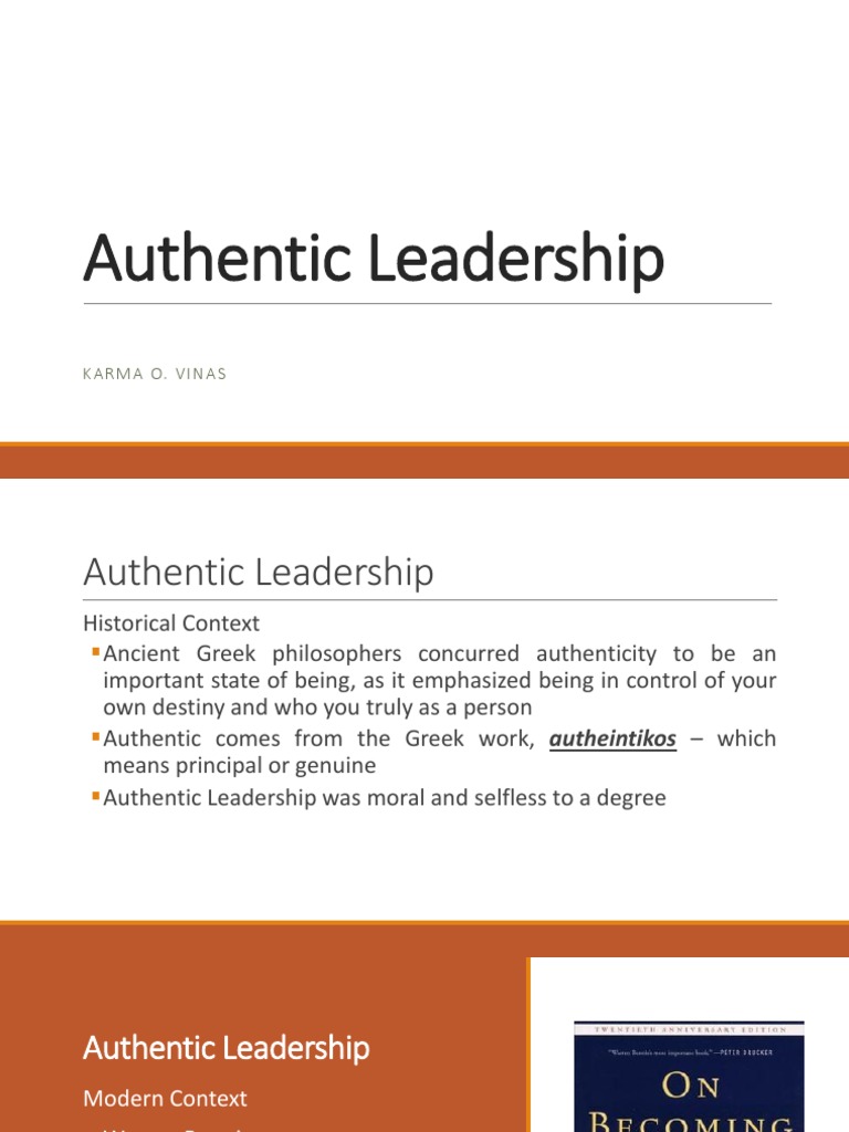 Authentic Leadership | PDF | Leadership | Metaphysics Of Mind