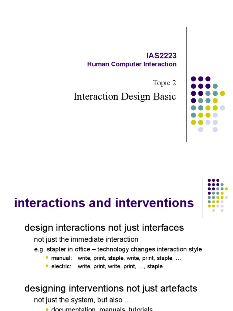 HCI-2 Interaction Design Basic | PDF | Icon (Computing) | Computing