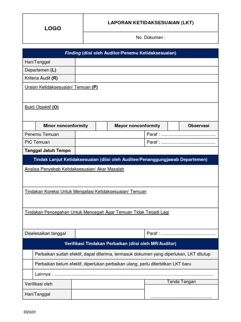 Form 1 NC Report | PDF