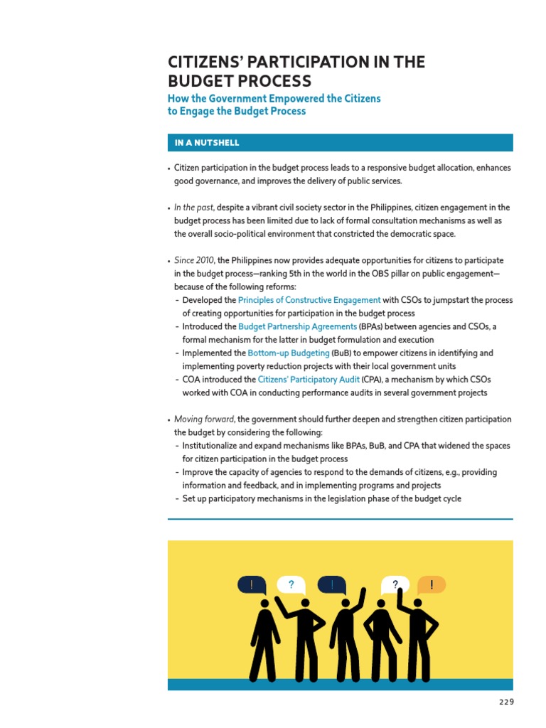 Citizens' Participation in The Budget | PDF | Public Participation ...