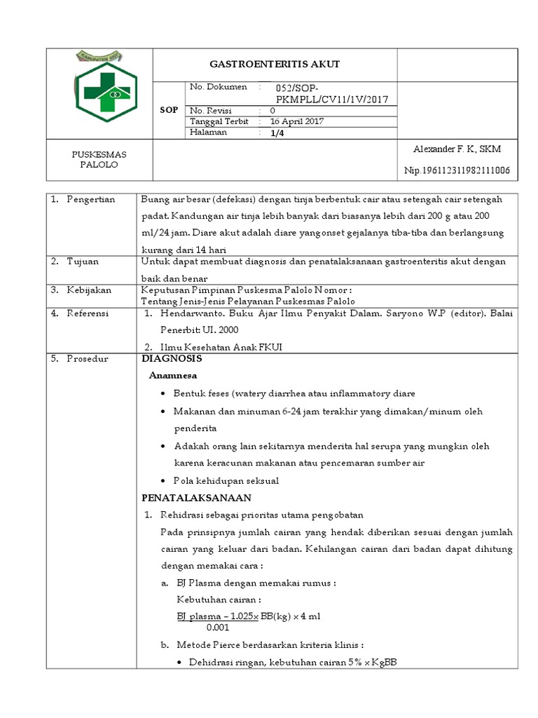 Sop (Penyakit IGD) GEA | PDF