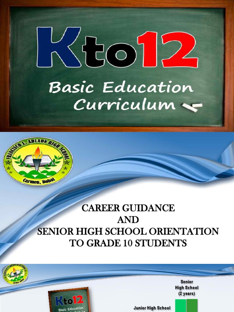 Shs Orientation And Career Guidance Pdf Curriculum Humanities