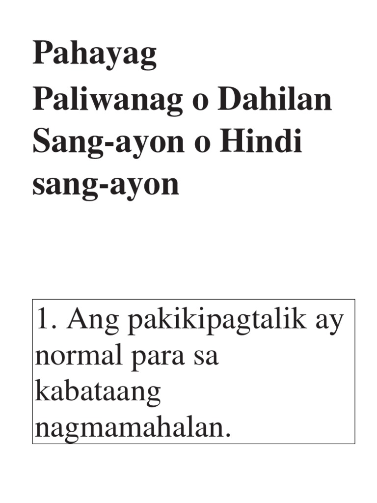 Pahayag | PDF
