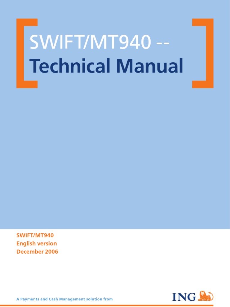 Handbook Mt940 | PDF | Debits And Credits | Cheque