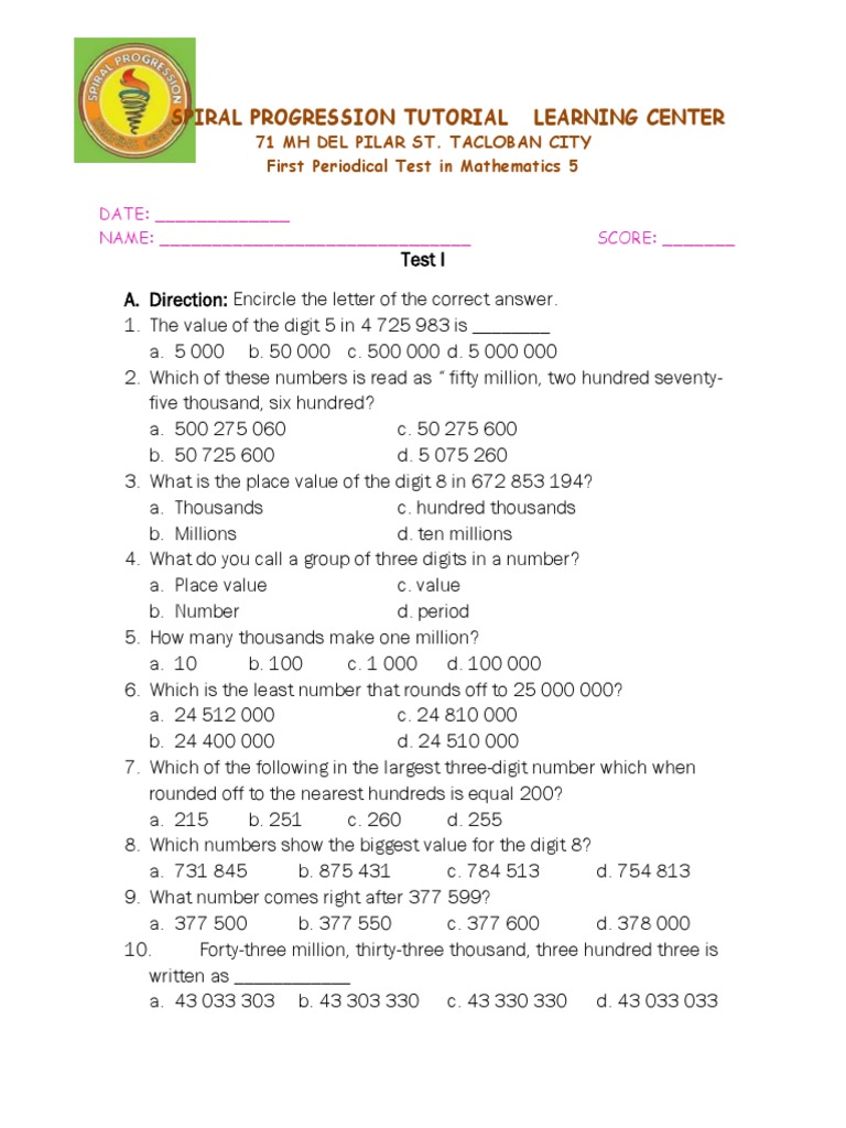 Mathematics 5 | PDF | Mathematical Notation | Numbers