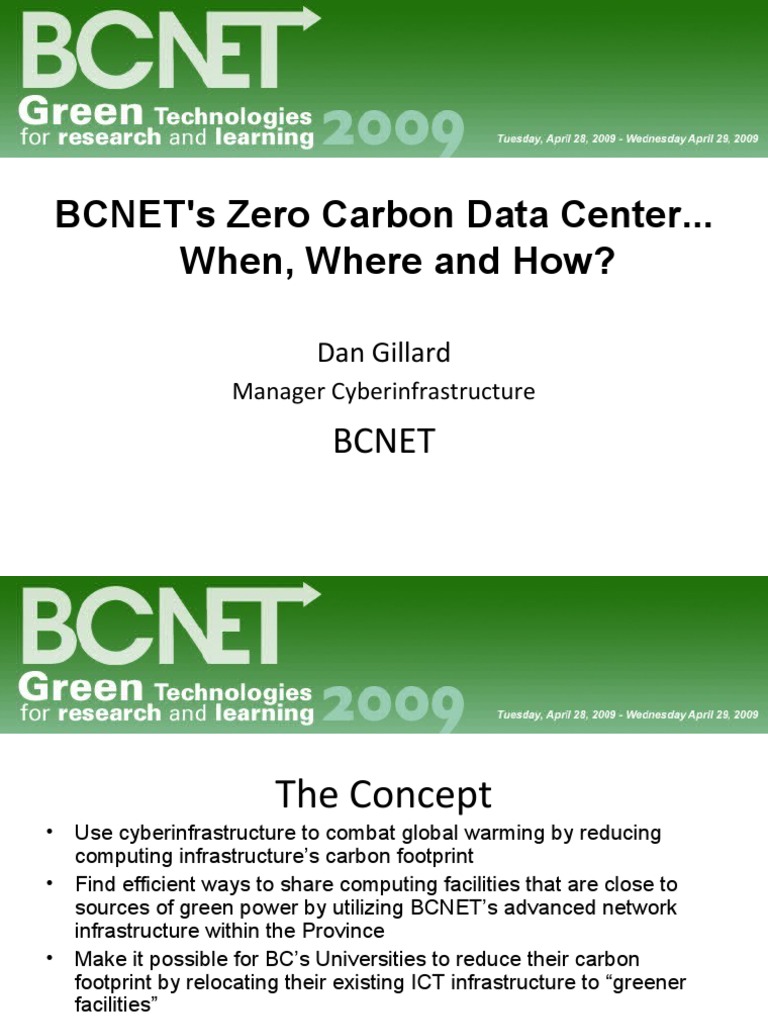2009 Going Green Data Center Presentation | PDF | Data Center ...