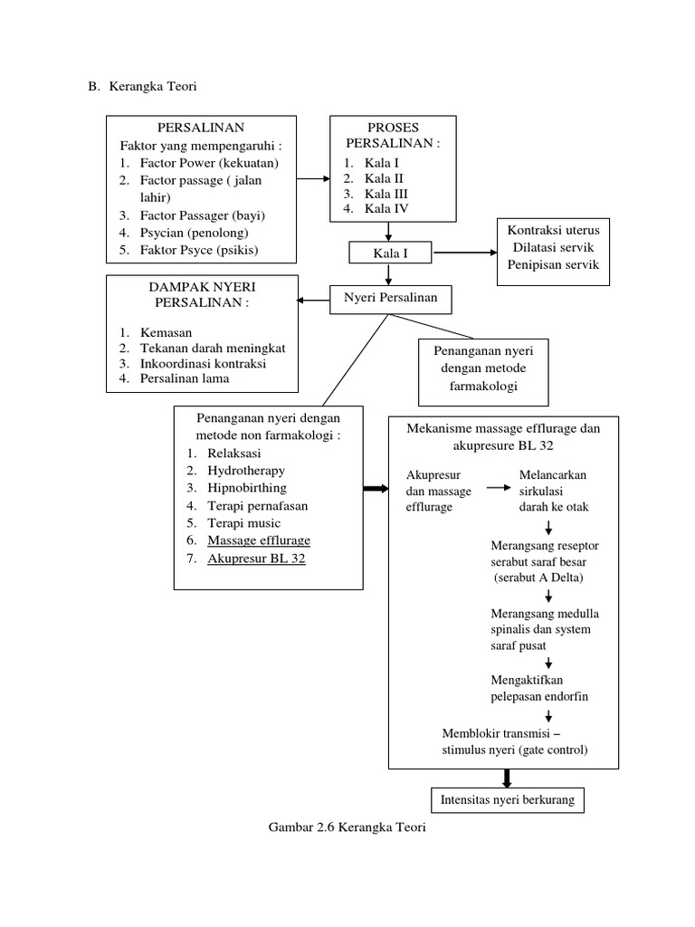 Kerangka Teori Persalinan | PDF
