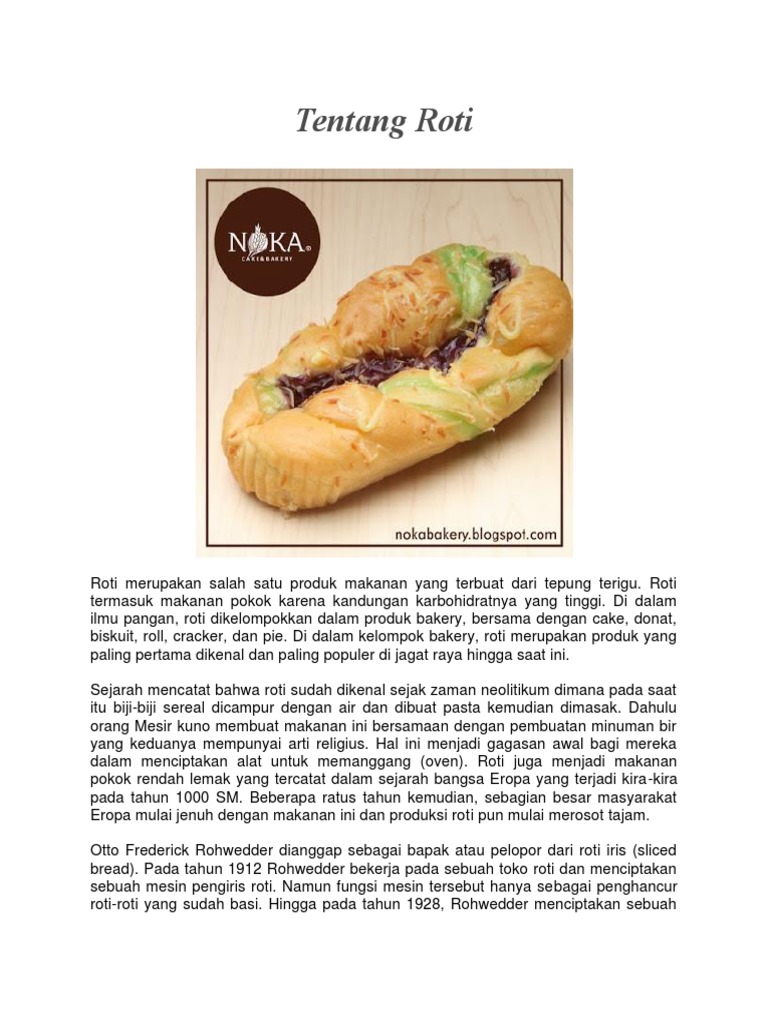 Tentang Roti | PDF