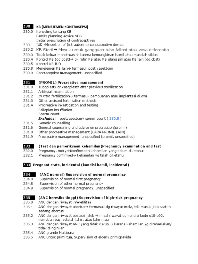 Koding Poli Obgyn | PDF | Birth Control | Multiple Births