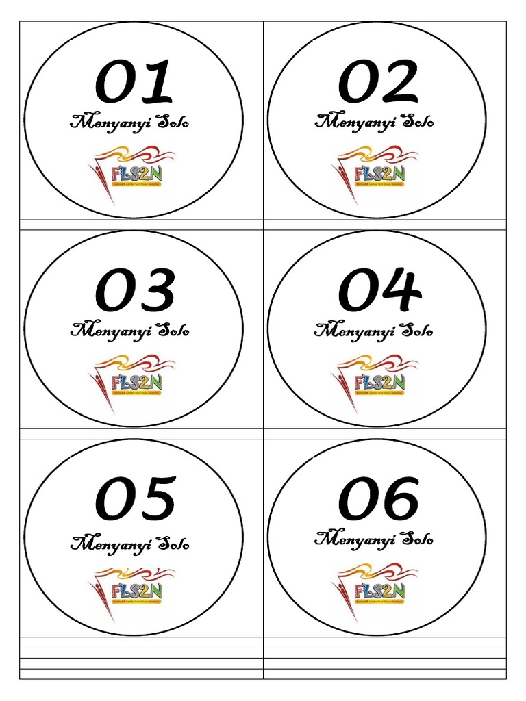 Nomor Peserta Lomba Menyanyi Solo | PDF