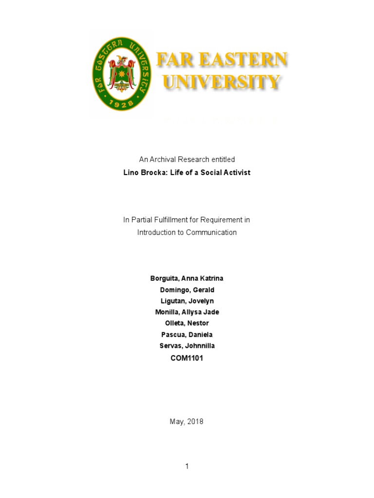 Archival Research Final PDF | PDF