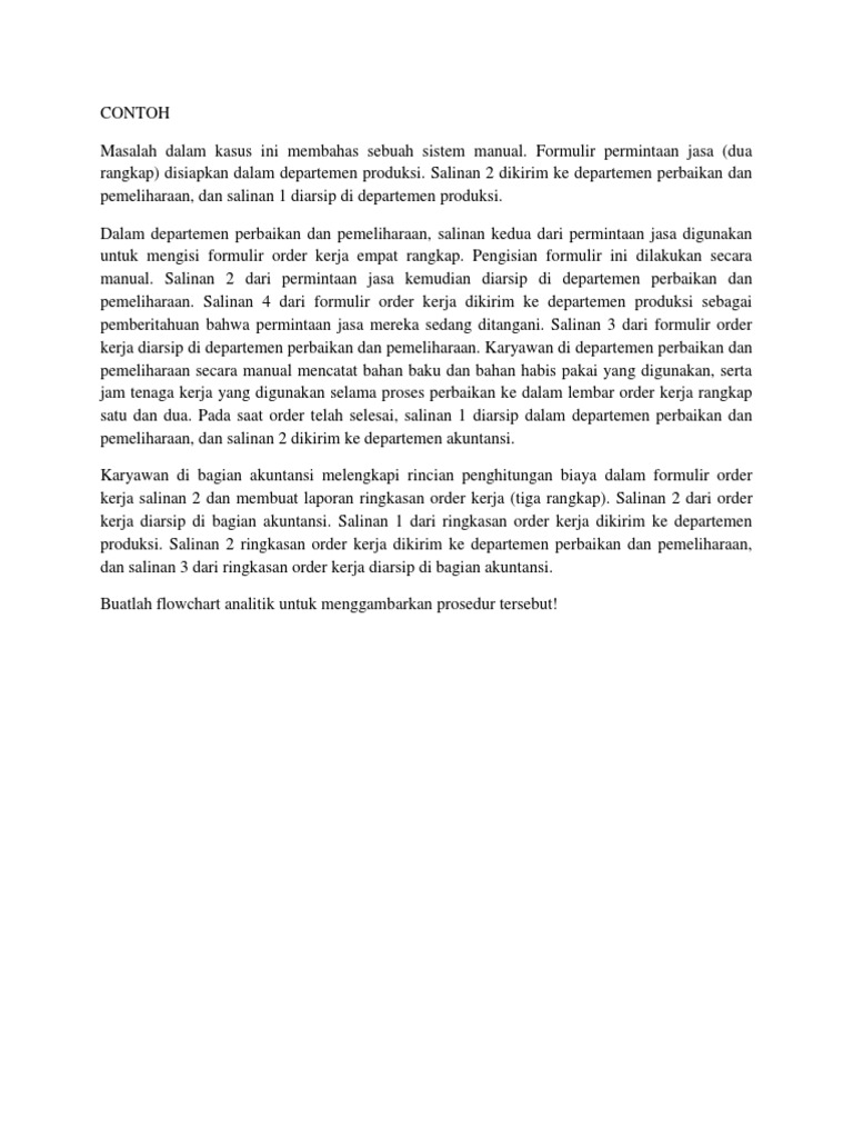 Contoh Flowchart Analitik | PDF