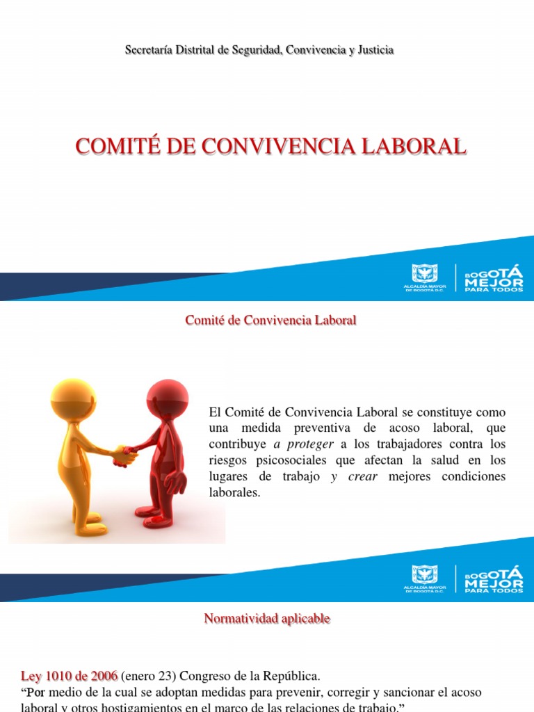 Presentación Comité de Convivencia Laboral SCJ | PDF | Violencia | Comportamiento