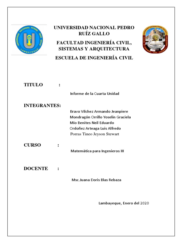 Carátula Cuarta Unidad | PDF