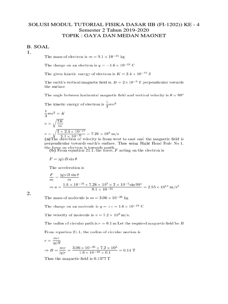 Solusi Modul Tutorial 4 Fidas | PDF