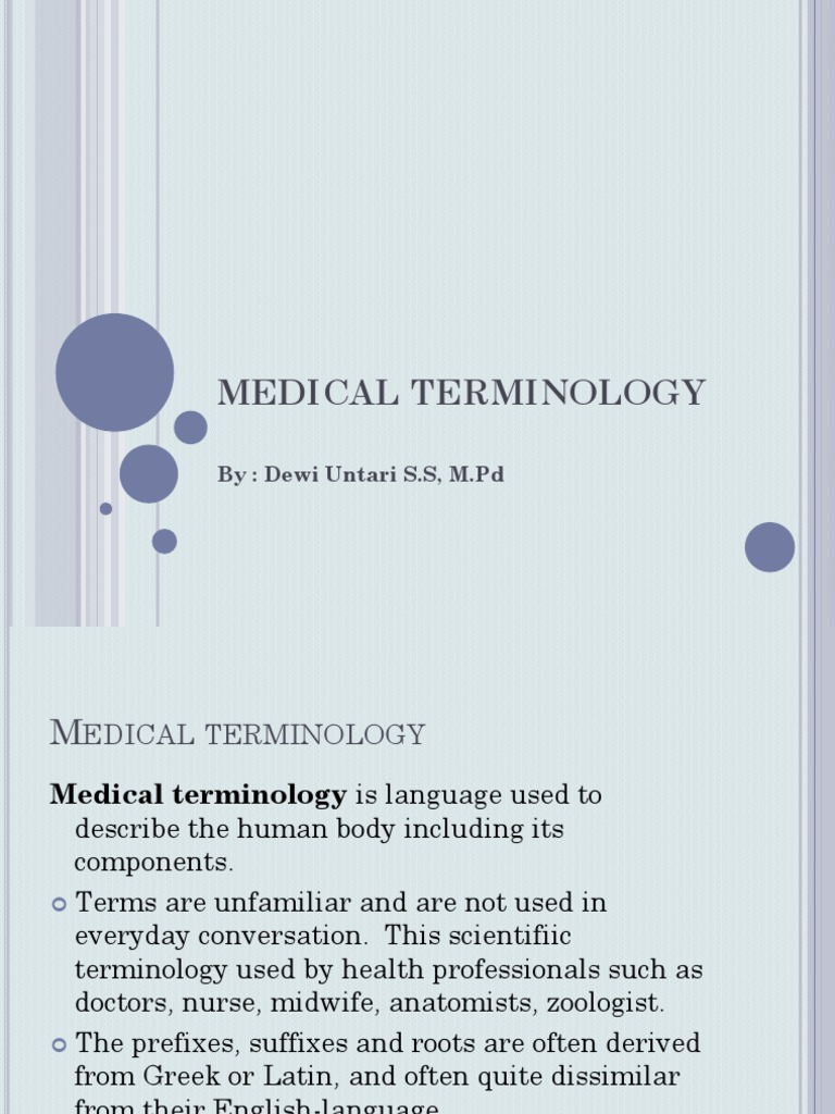 Medical Terminology | PDF