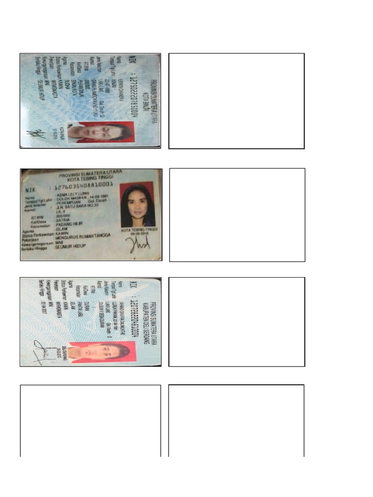 Template Print KTP | PDF