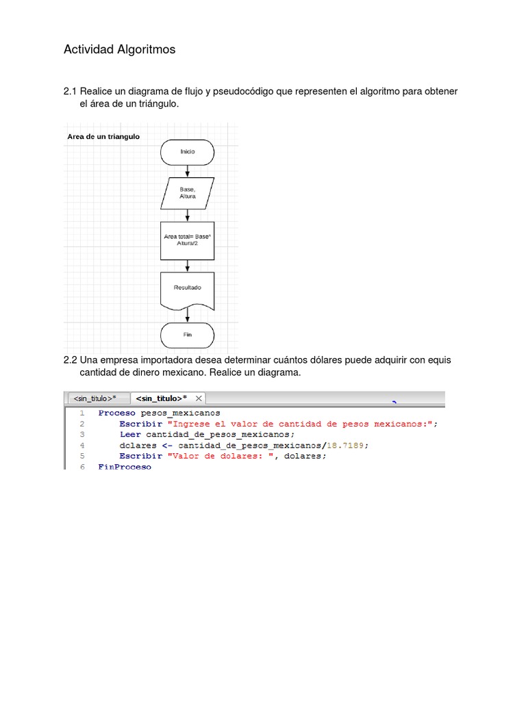 Actividad Algoritmos | PDF
