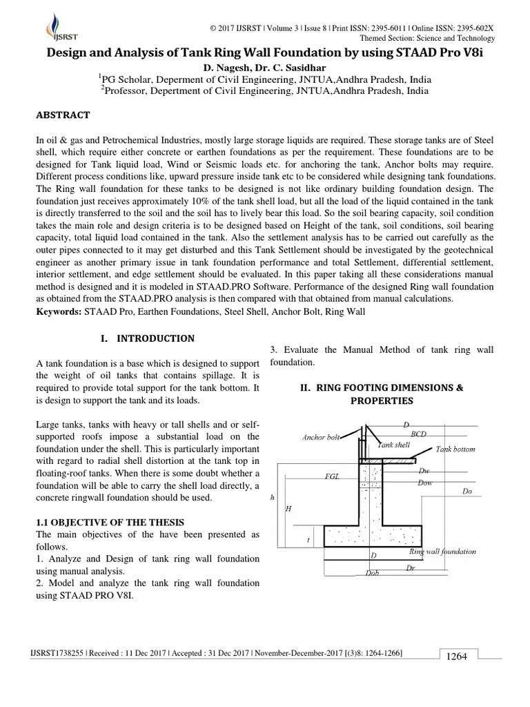Design and Analysis of Tank Ring Wall Fo PDF | PDF | Foundation ...