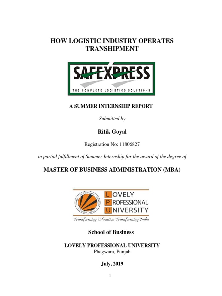 Ritik Summer Intern Report | PDF