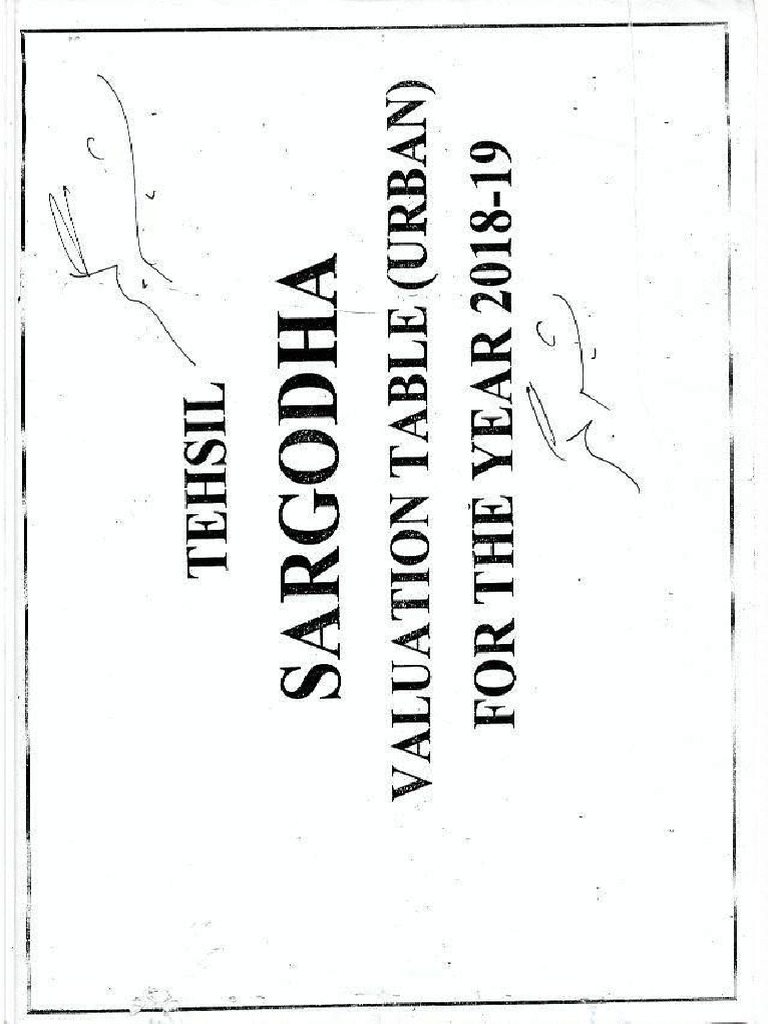 DC Valuation Table Sargodha | PDF