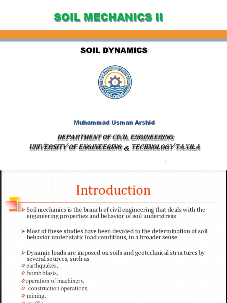 17 SM II Soil Dynamics | PDF | Continuum Mechanics | Applied And ...