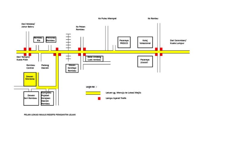 Pelan Lokasi Dewan Merdeka Rembau | PDF
