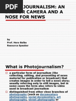 Photojournalism Handout | PDF | Composition (Visual Arts) | Communication