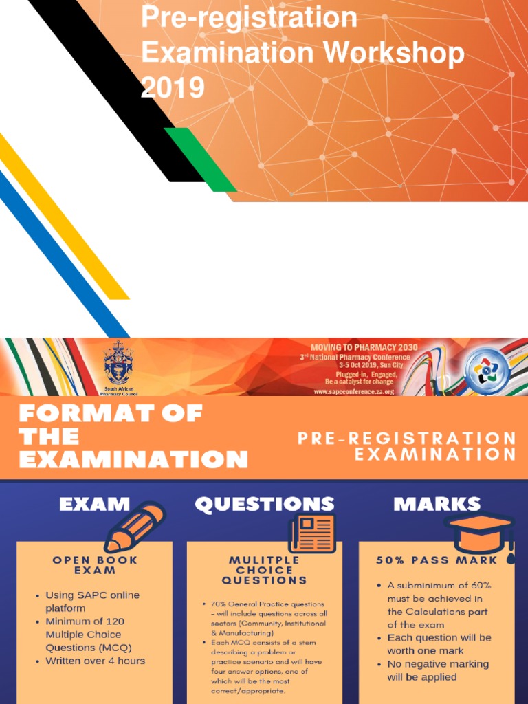 2019 Pre-Registration Exam Format and Sample Questions | PDF