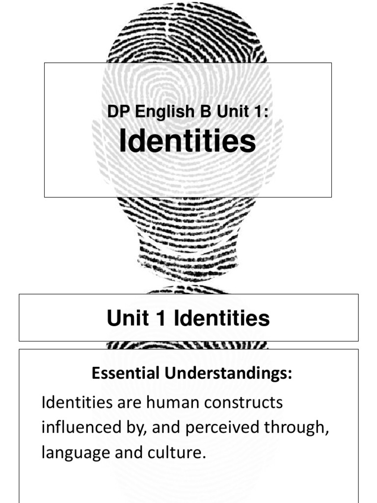 DP ENG B Identities Unit Part 1-1 | PDF | Identity (Social Science ...