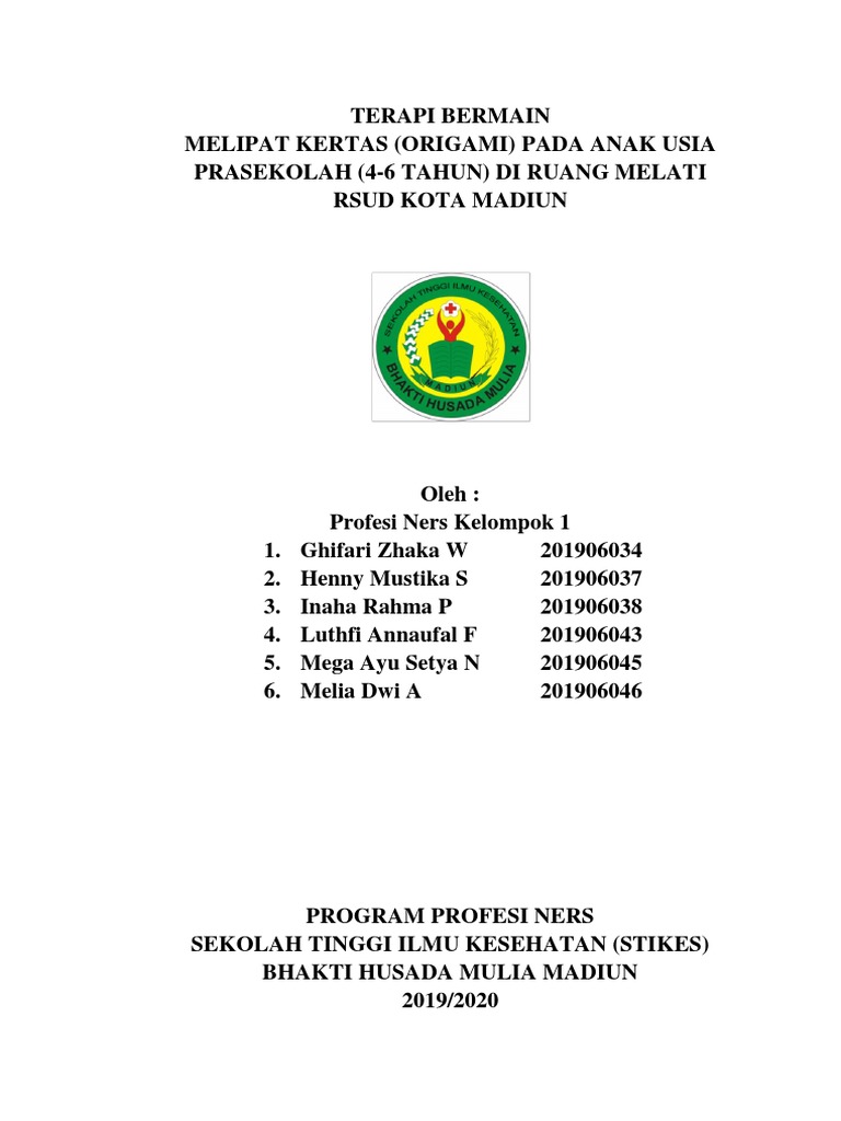 TERAPI ORIGAMI UNTUK ANAK | PDF