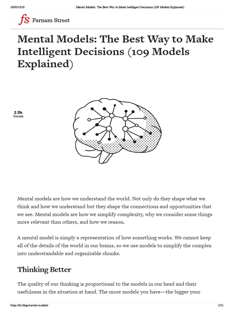 Mental Models | PDF | Career & Growth | Self-Improvement