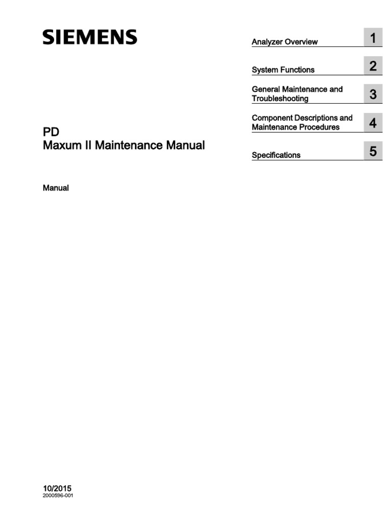 Maxum II Maintenance Manual 2015 en-US PDF | PDF