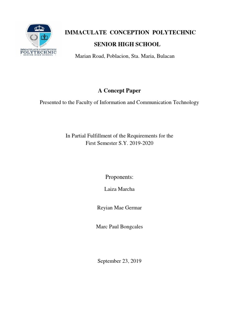 Immaculate Conception Polytechnic | PDF