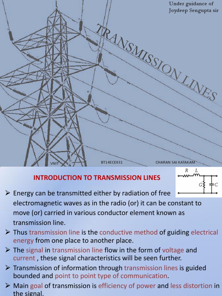 Lecture Notes On Transmission Lines | PDF