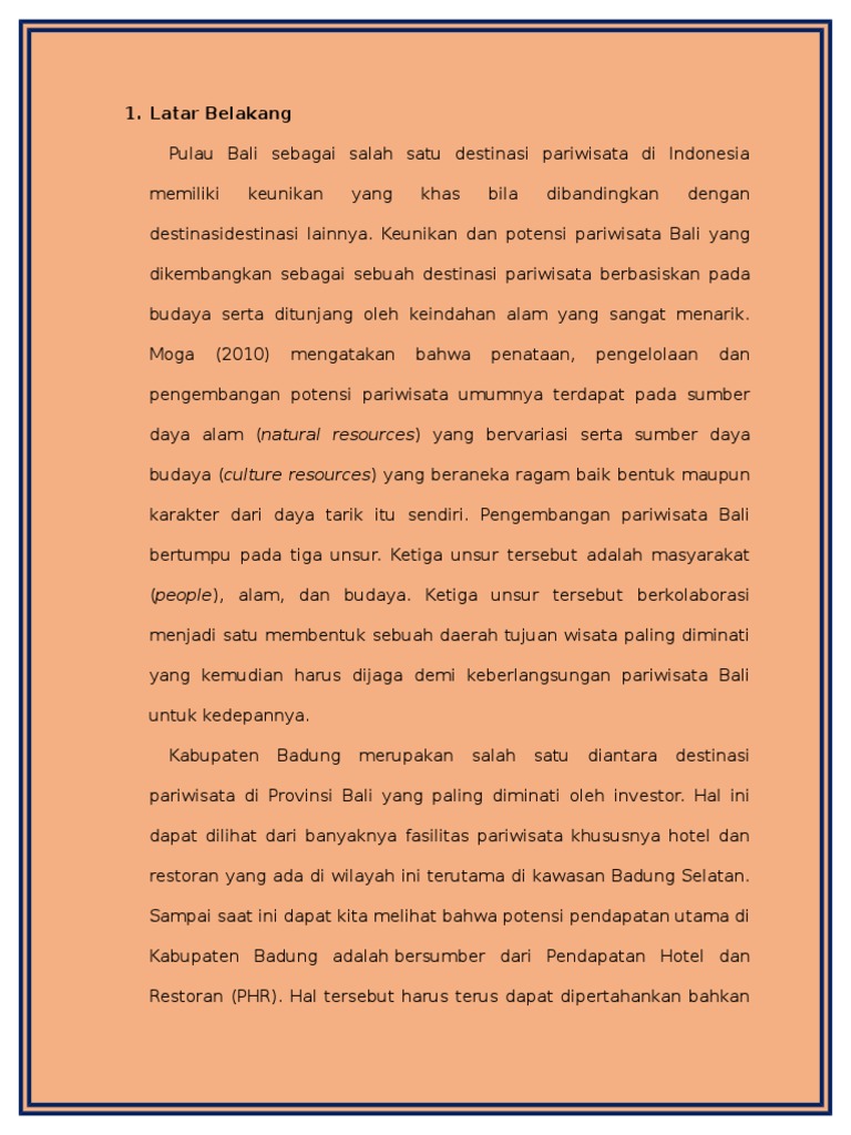 Laporan Desa Tibubeneng | PDF