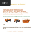 Ferguson Tractor Paint Codes Guide | PDF